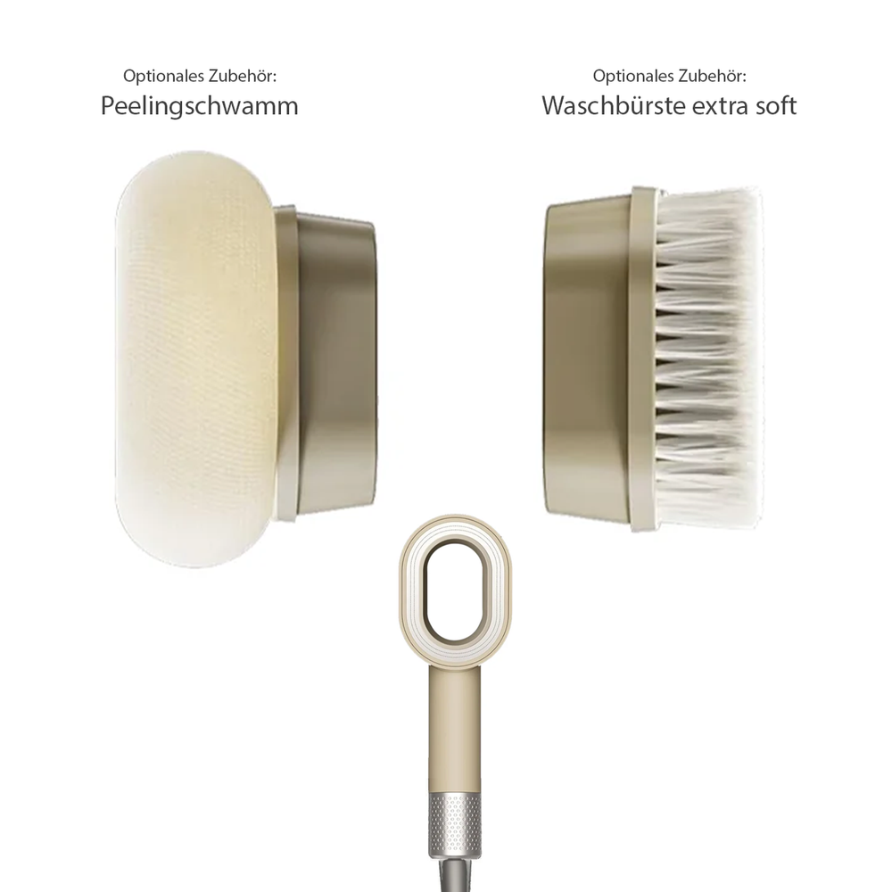 Doyoo Pure Pflegeaufsätze - Peelingschwamm & Waschbürste